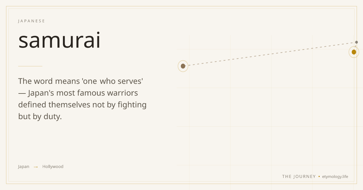 Samurai — Meaning, Origin & Etymology | The Journey